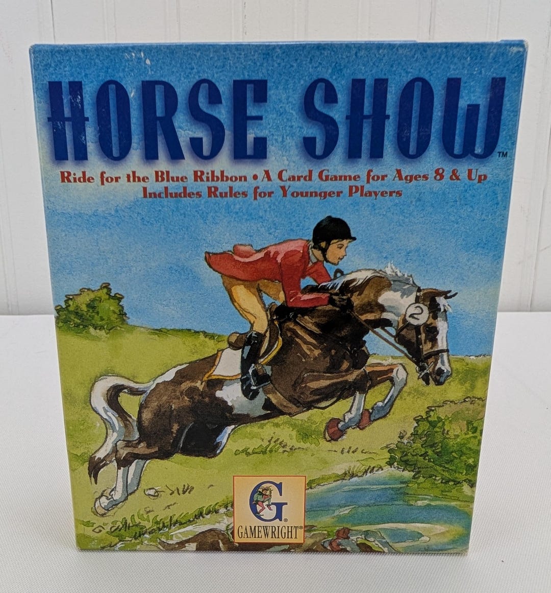 Vintage Gamewright Horse Show Card Game Complete 1997 Blue Ribbon Award ...