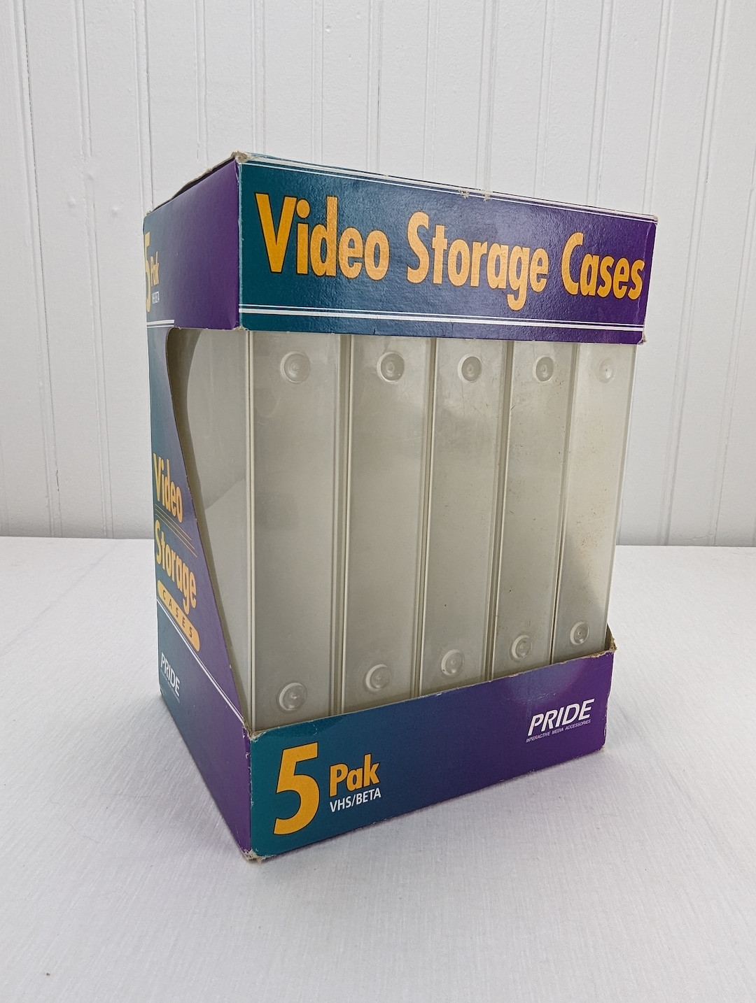Pride VHS/BETA Video Storage Cases 5 Pack Clear USA New Old Stock - Etsy