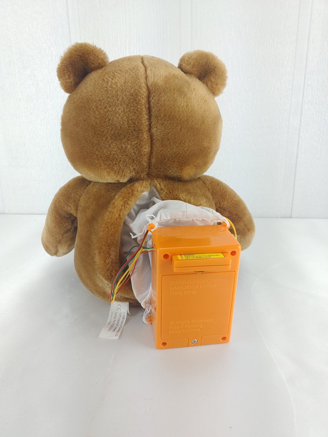 Alphy Bear Learn To Write Plush 14 Stuffed Animal Turns | Etsy