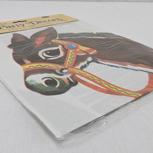 Vintage Paper Art Pin the Tail on the Donkey Party Decor Unopened New ...
