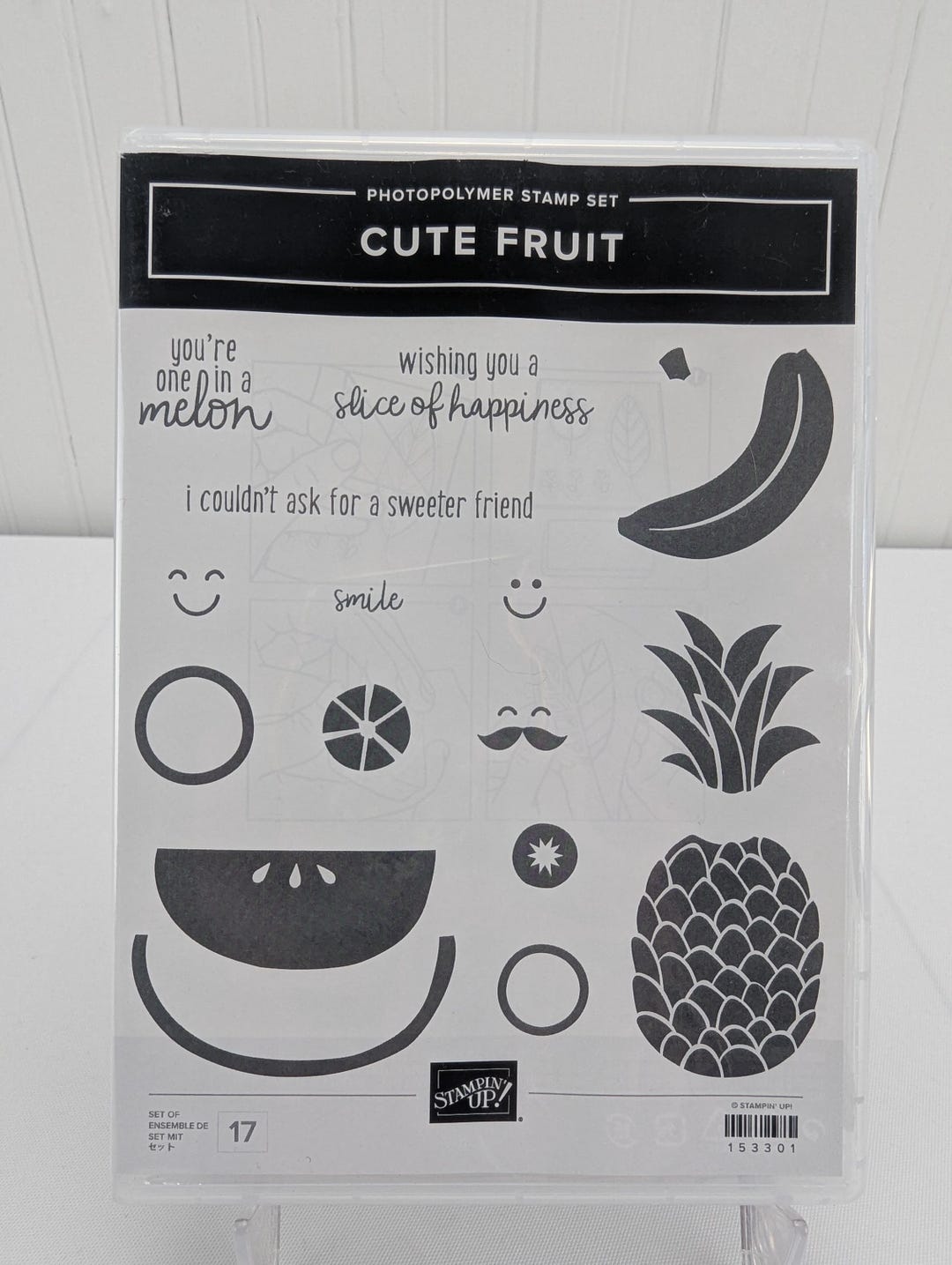 Stampin up Cute Fruit Photopolymer Stamp Set 17 Pieces Retired Car ...