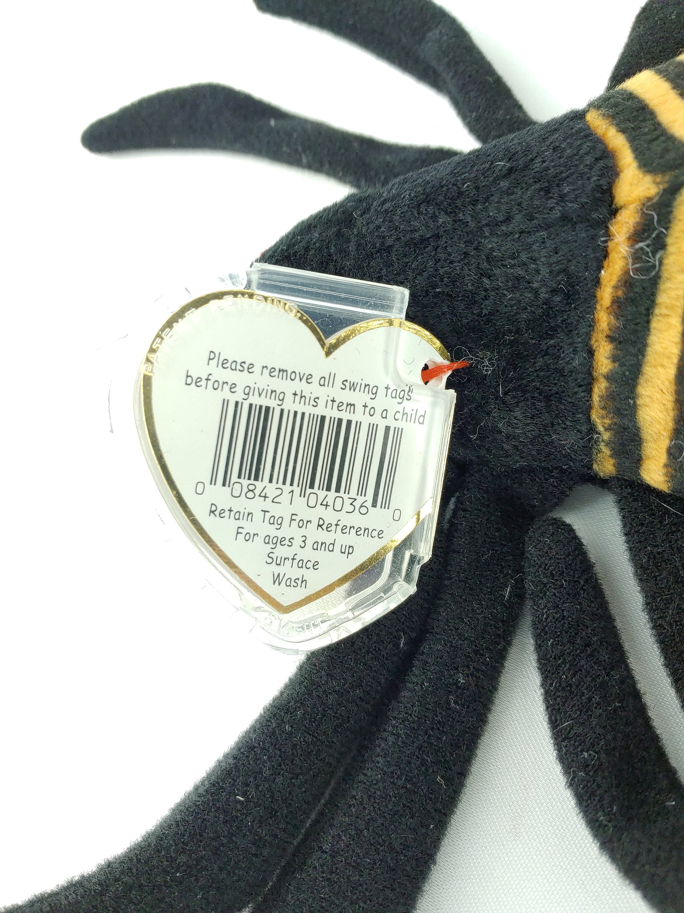 Ty Spinner die Spinne Original Beanie Baby Plüsch 7" gefüllte Tier 1997 ...