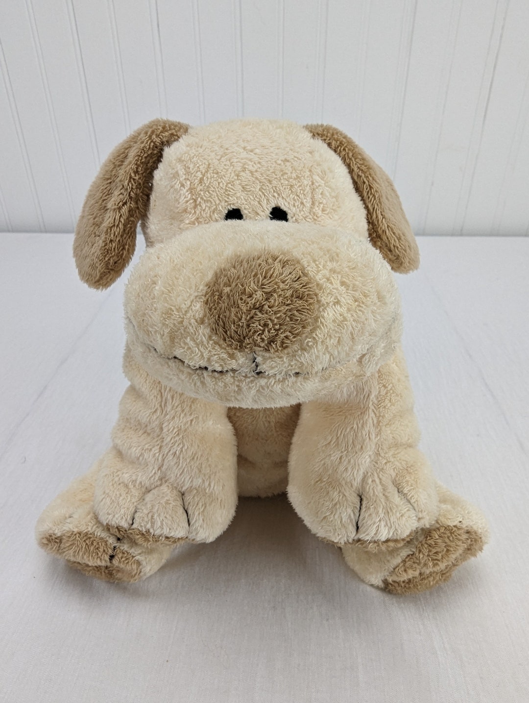Vintage Ty Pluffies Plopper Dog Plush Floppy Stuffed Animal 2002 Cream ...