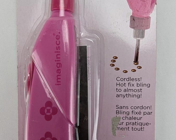 Imaginisce I-rock Crystal and Stud Heat Setting Tool Crafting 2010 Pink ...