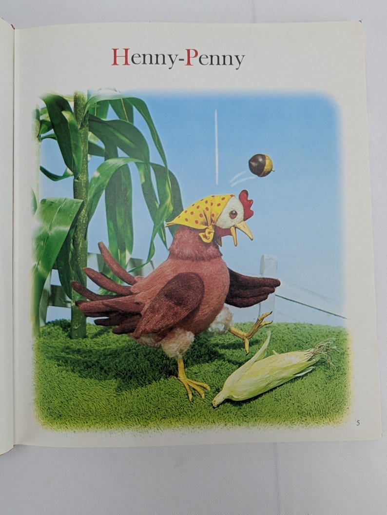 Vintage Puppet Treasure Book Nursery Tales Hardcover 1977 Grosset Retro ...