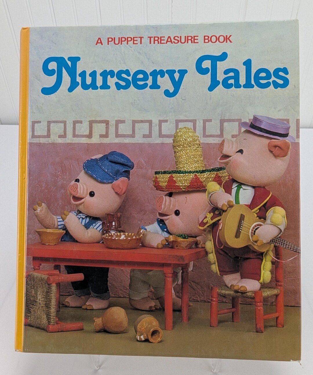 Vintage Puppet Treasure Book Nursery Tales Hardcover 1977 Grosset Retro ...