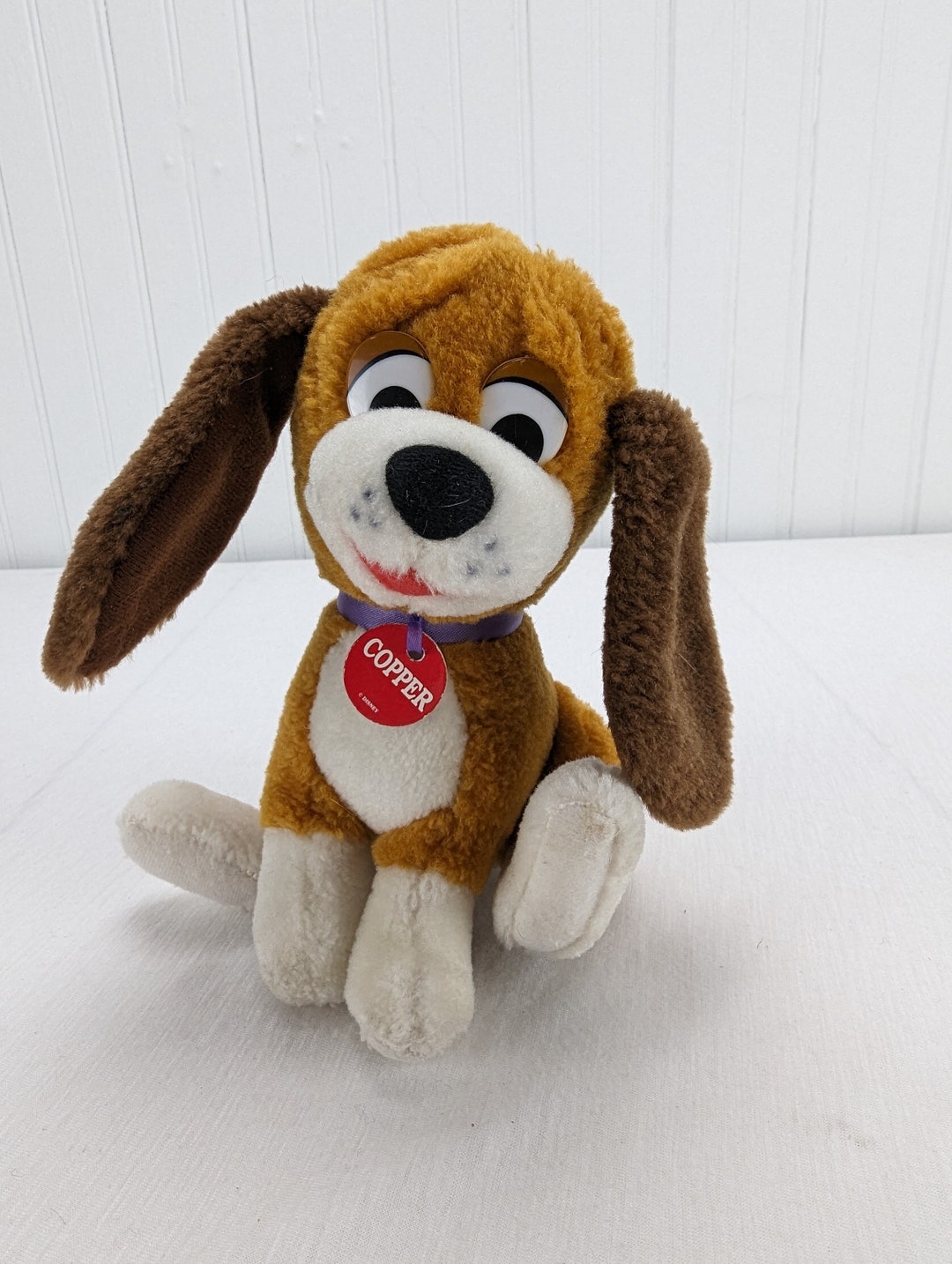 Vintage Disney Fox and the Hound Copper Dog Plush 6.5 - Etsy