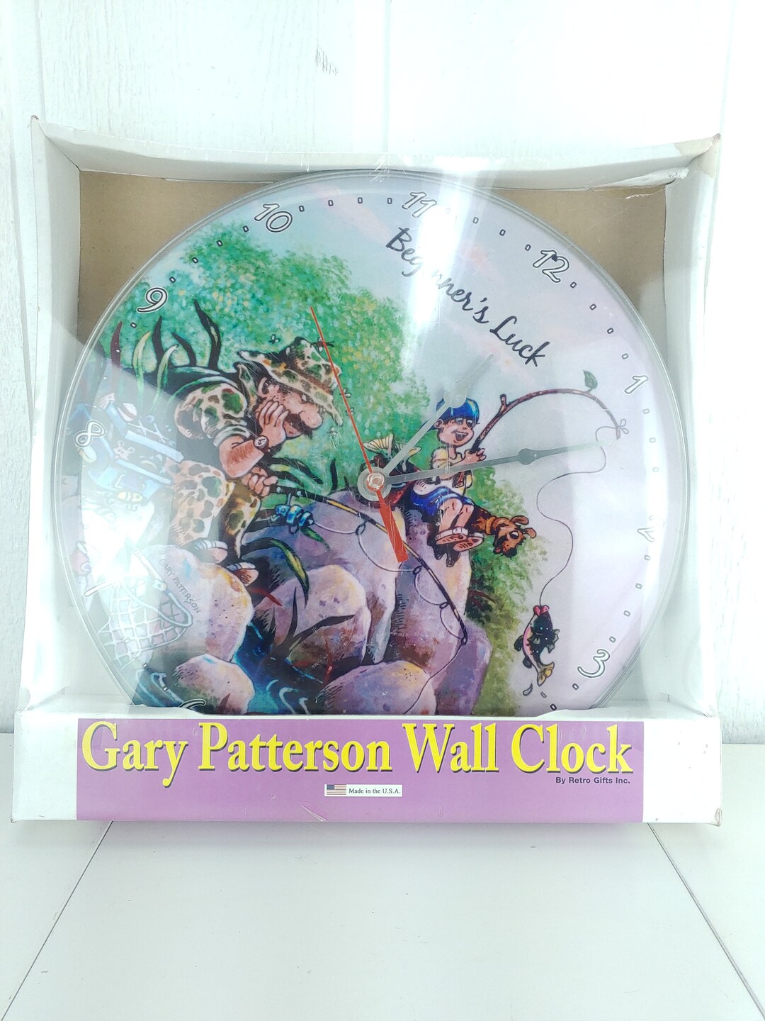 Gary Patterson Creator of Smiles Wall Clock Beginner's Luck Fishing ...