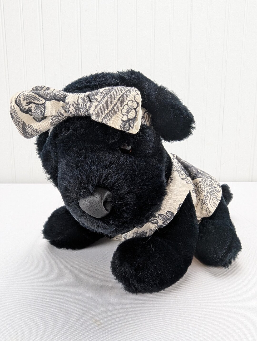 Vintage Douglas Little Cuddlers Black Lab Plush Dog Stuffed Animal 1992 ...
