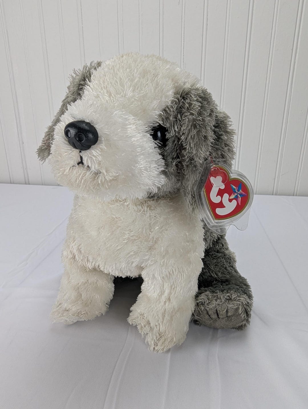 Vintage Ty Beanie Buddy Herder Plush Stuffed Animal Old English ...