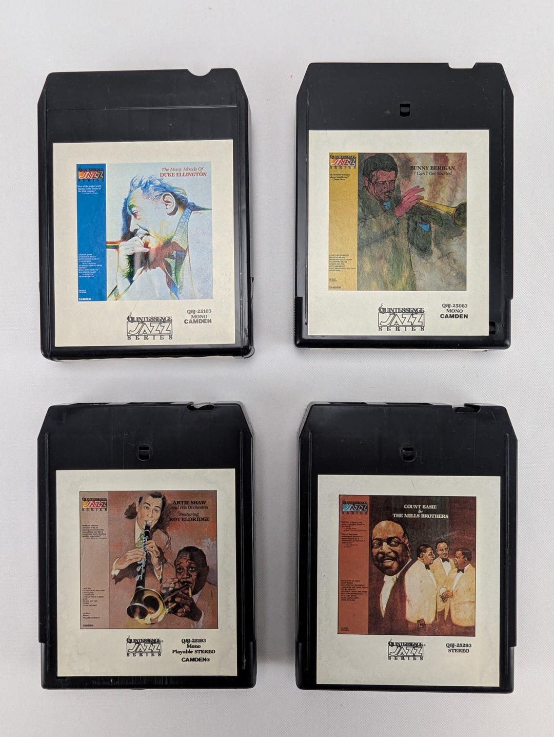 Vintage Quintessence Jazz Series 8 Track Stereo Tape Cartridge Lot of 4 ...