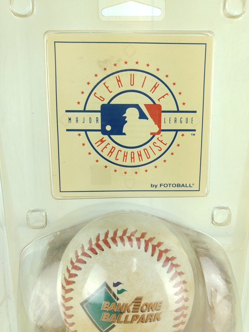 Bank 1 One Ballpark Baseball in Glove 2001 Vintage MLB Genuine - Etsy