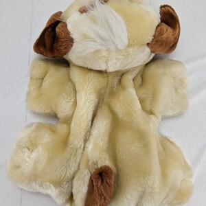 Vintage Dan Dee Cream Brown Dog Plush Stuffed Animal Pajama Holder ...