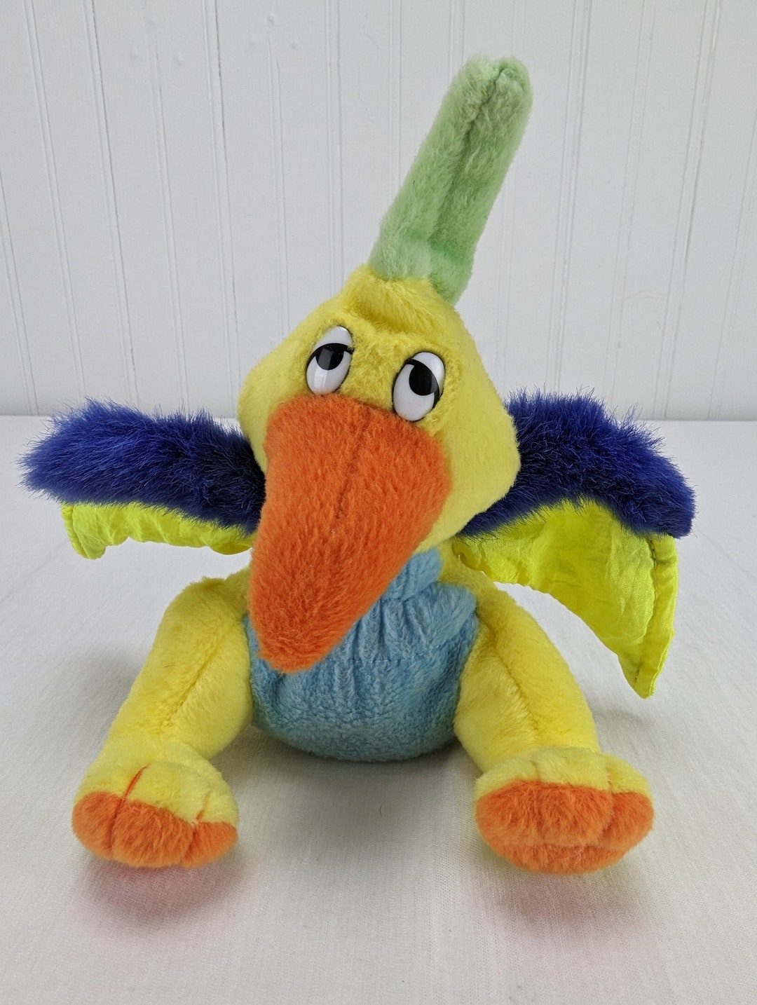 Vintage Stuffins Lumpy's Bean Bag Gang Multicolor Bird 1997 Plush 5 ...