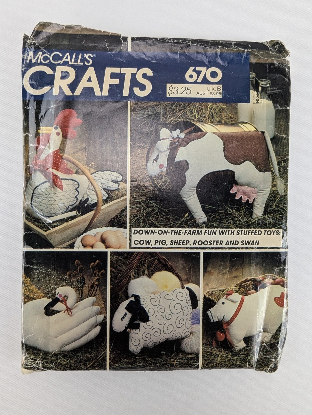 Vintage Mccall's Farm Animals Sewing Pattern 670 Uncut 1983 Crafting - Etsy