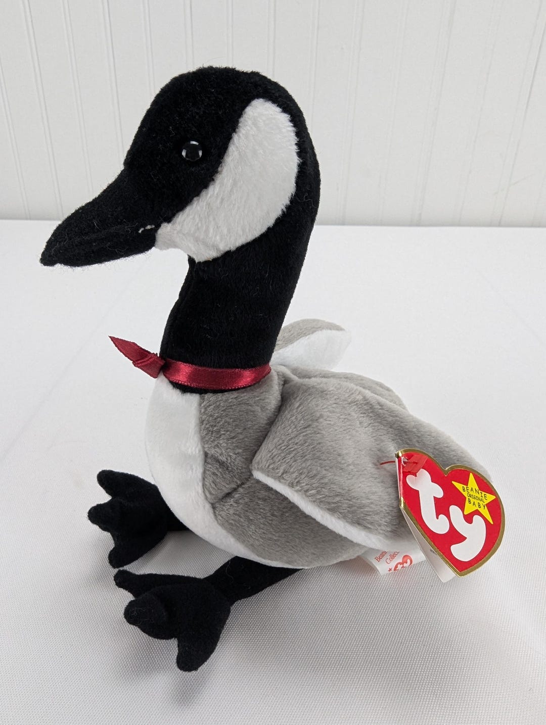 Ty Beanie Baby Loosy the Canadian Goose Plush Stuffed Animal 1998 March ...