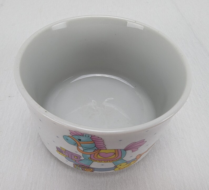 Vintage FTDA Ceramic Planter Bowl Baby Nursery Retro 1986 Kitsch ...