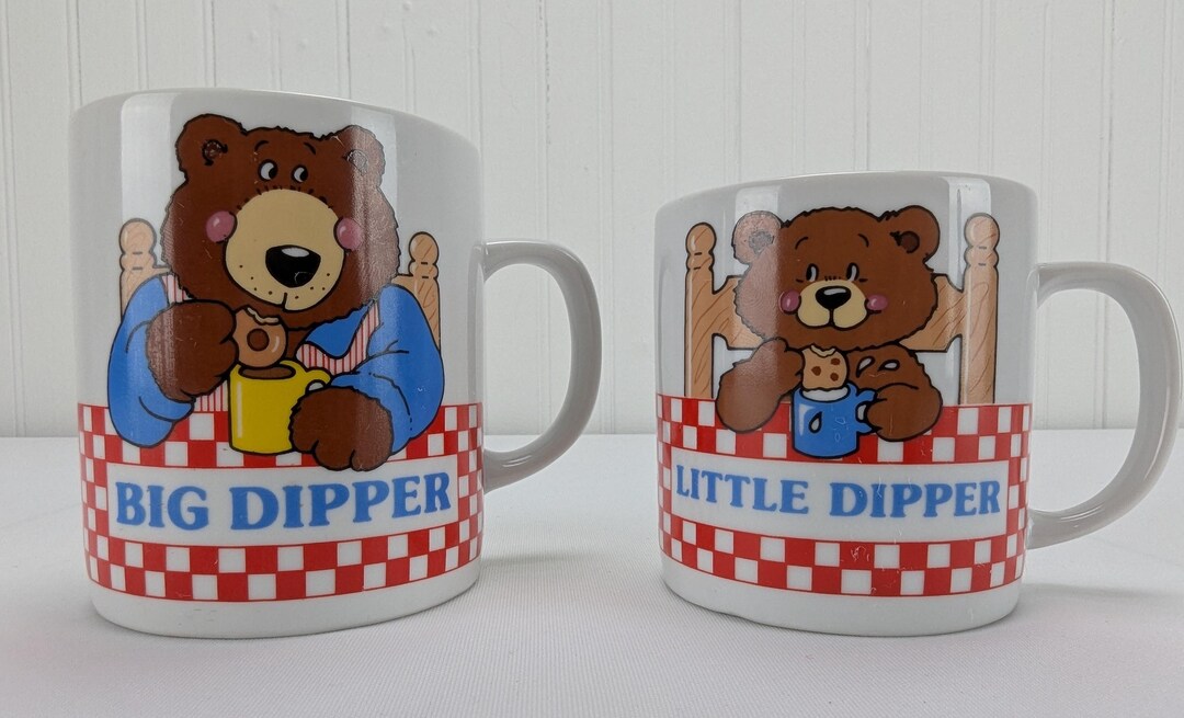 Vintage Big Dipper & Little Dipper Coffee Mug Set of 2 Avon 1980's ...
