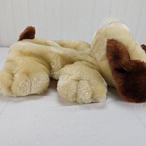 Vintage Dan Dee Cream Brown Dog Plush Stuffed Animal Pajama Holder ...