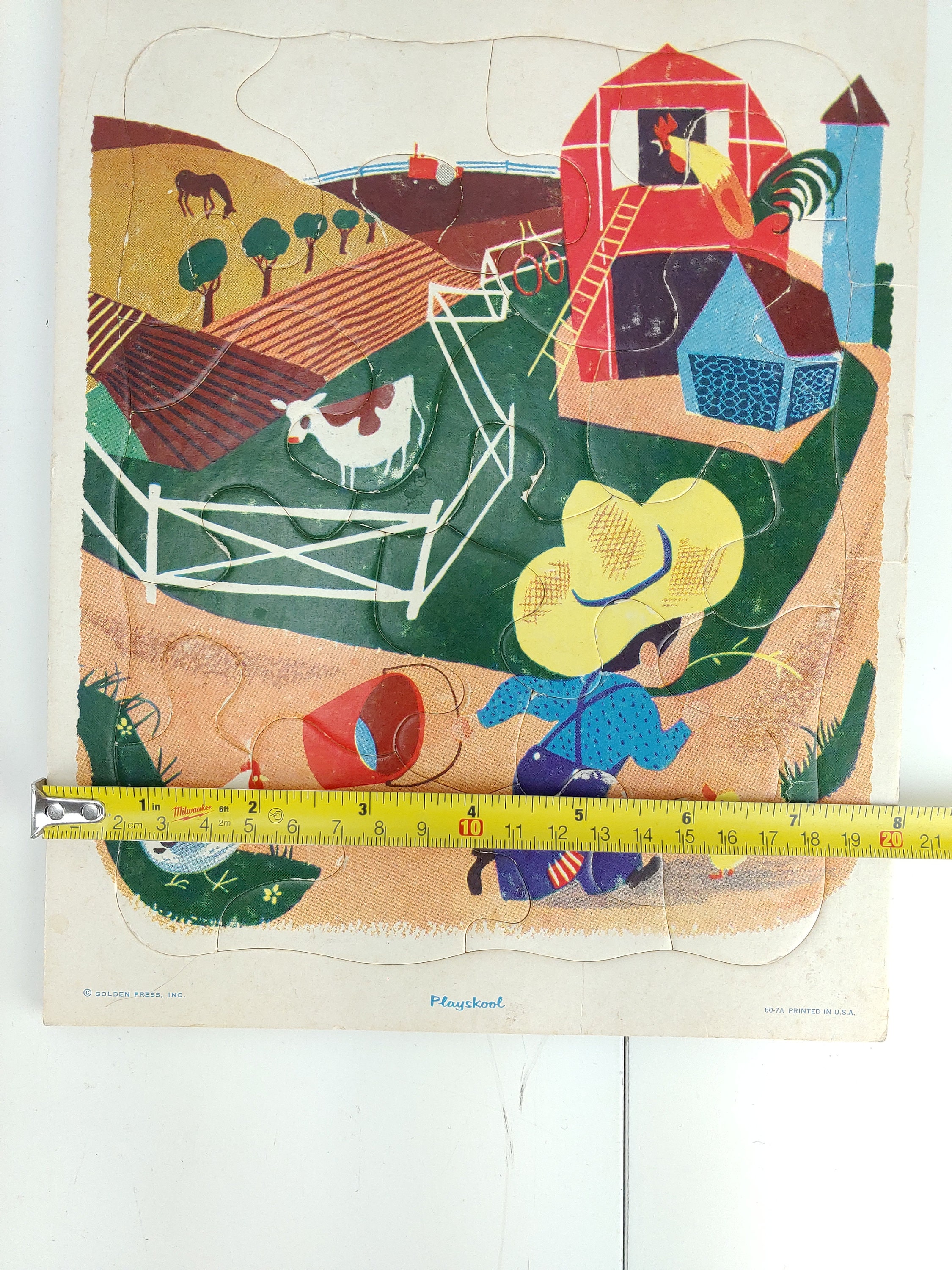 Vintage Golden Press Playskool Farm Puzzles Lot of 4 USA 80-7A | Etsy