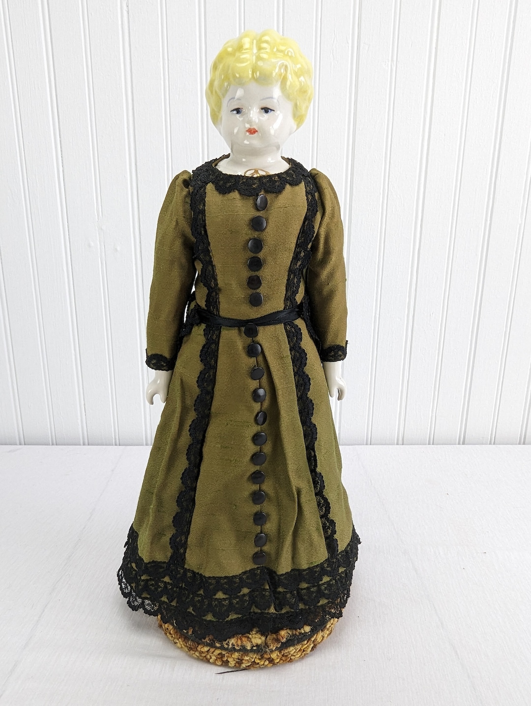 Vintage China Head Doll Ethel Blonde Soft Body Porcelain Arms Legs 14.75" Handmade Antique - Etsy