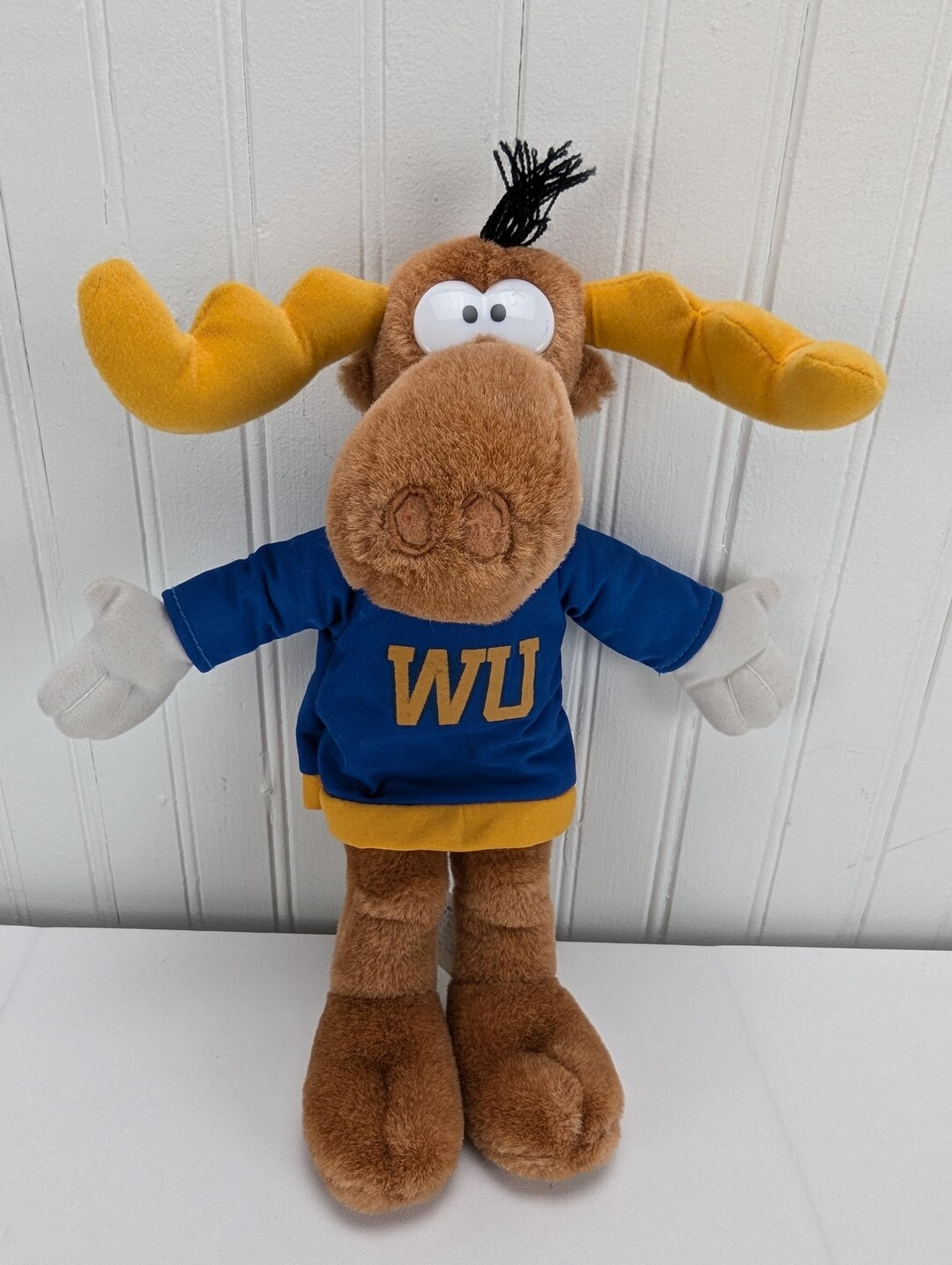 Vintage Bullwinkle Plush 13 Stuffed Animal WU Blue Shirt Toy Network ...