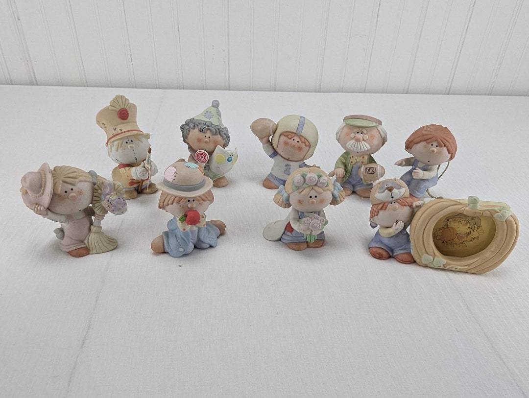 Vintage Bumpkins Ceramic Figurines Mixed Lot of 9 by Fabrizio for ...