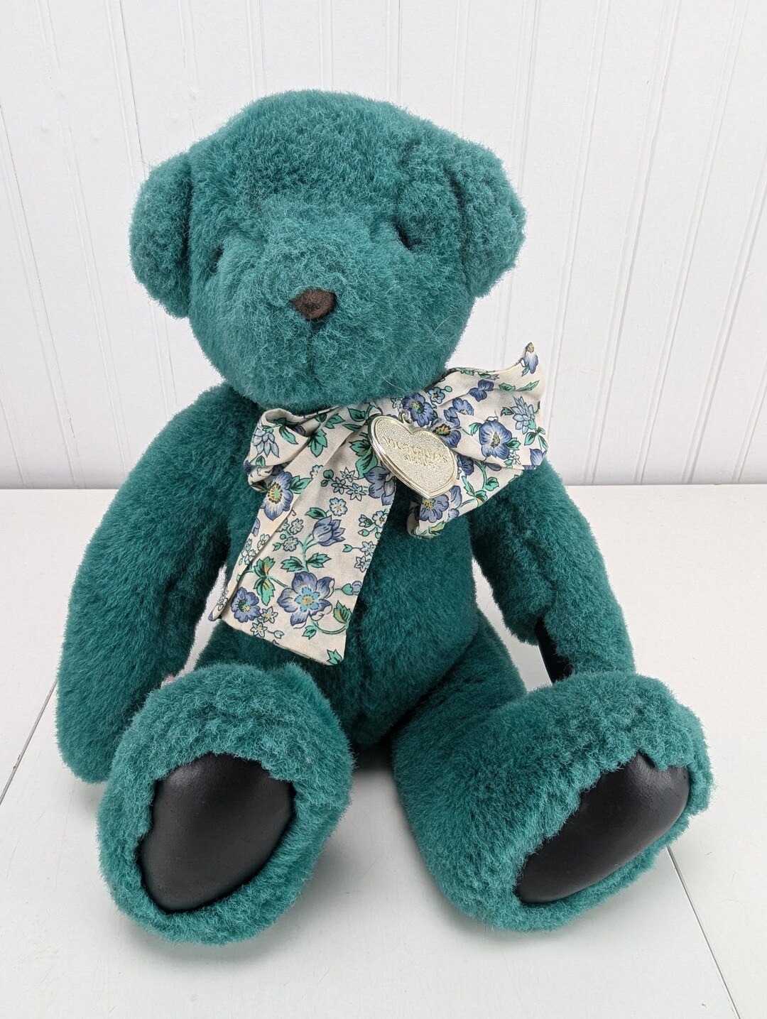 Vintage Gund Victoria's Secret Green Teddy Bear Plush 11 Stuffed Animal ...