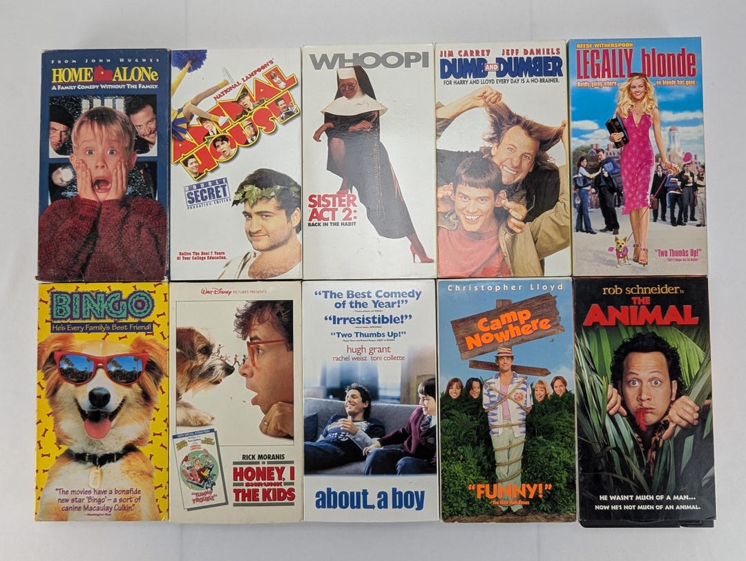 Vintage VHS Tapes Lot of 10 Various Comedies Home Alone Legally Blonde ...