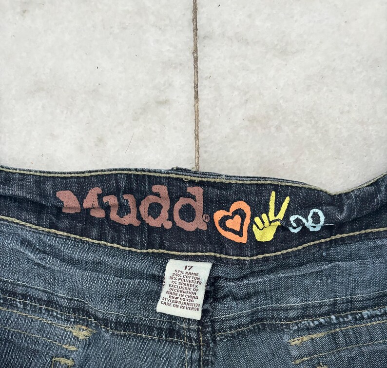 90s Y2K Vintage Mudd Jeans Shorts Cut off Low Rise Distressed Size 17 ...