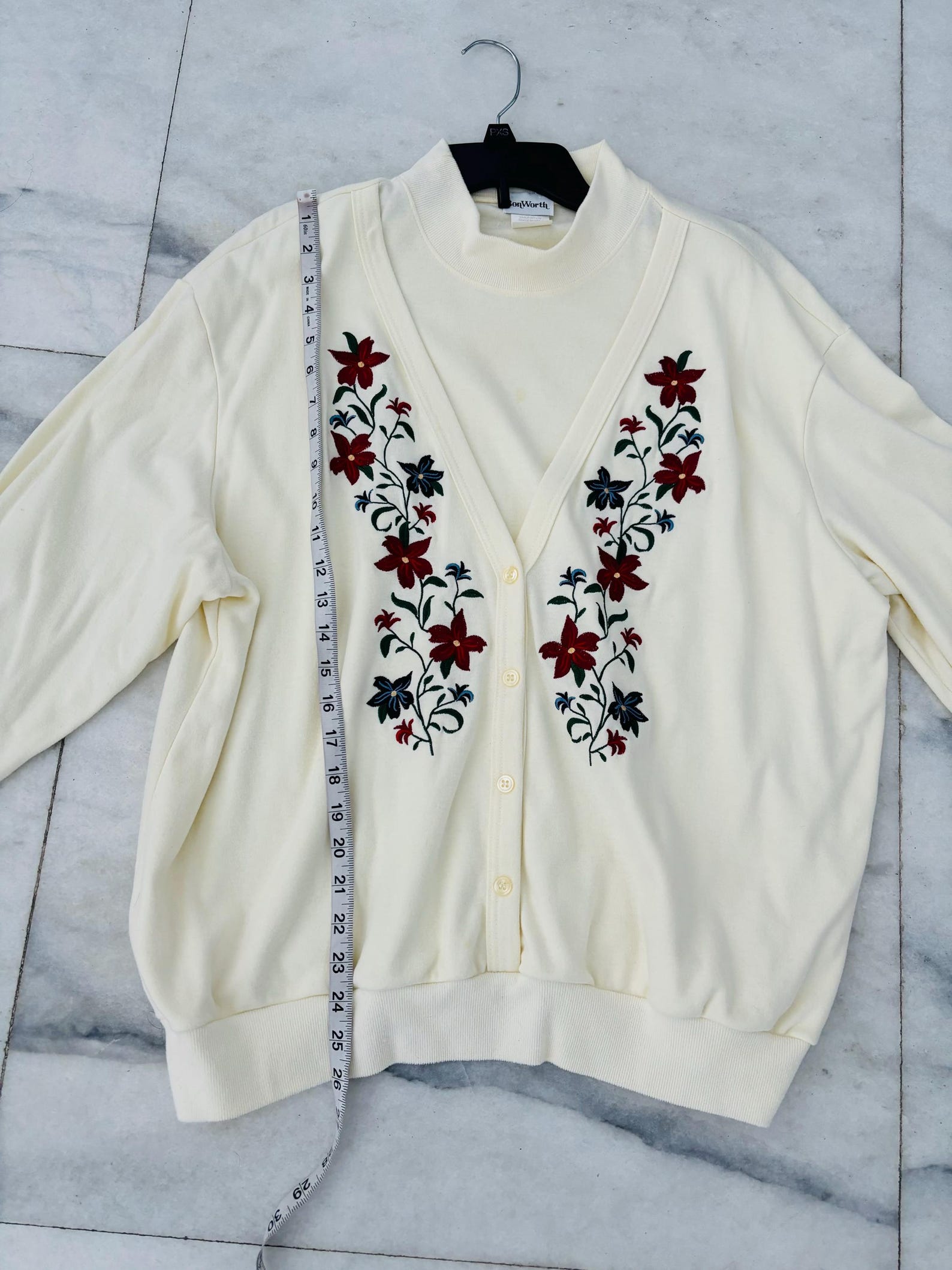 Vintage Bonworth Turtleneck Cardigan Pullover Top Grandma Christmas ...