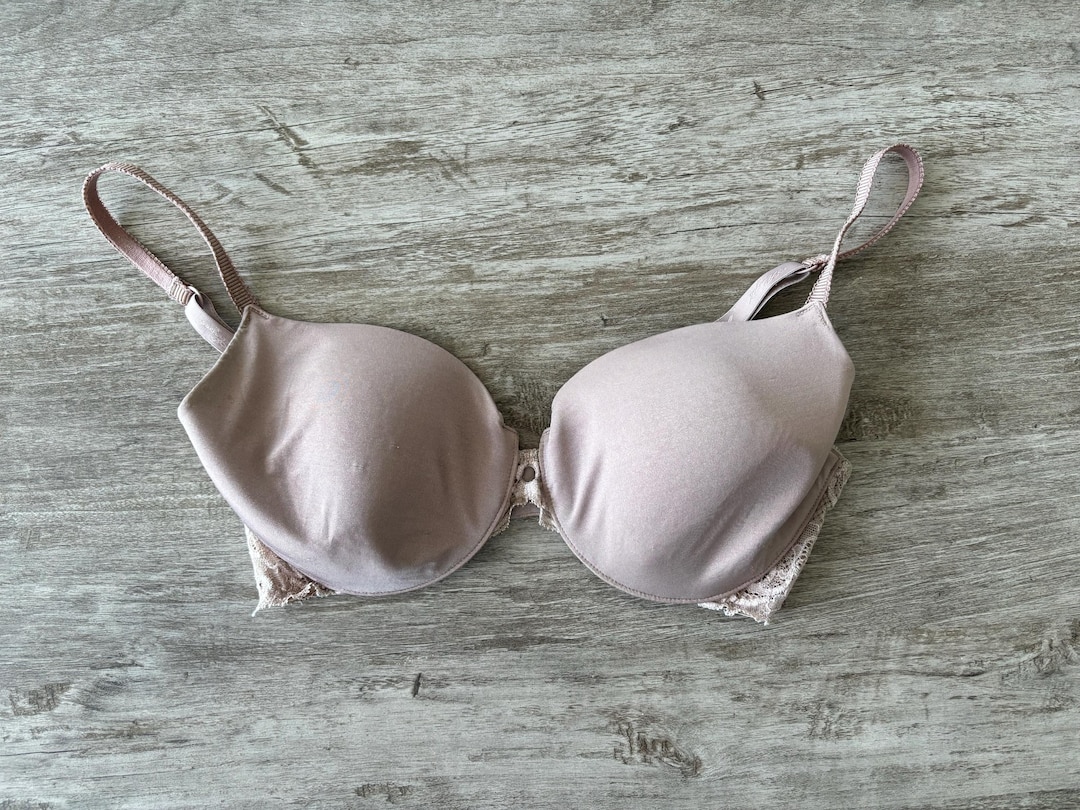 Victoria’s Secret IPEX Angels Bra Full Coverage Satin Pink Beige ...