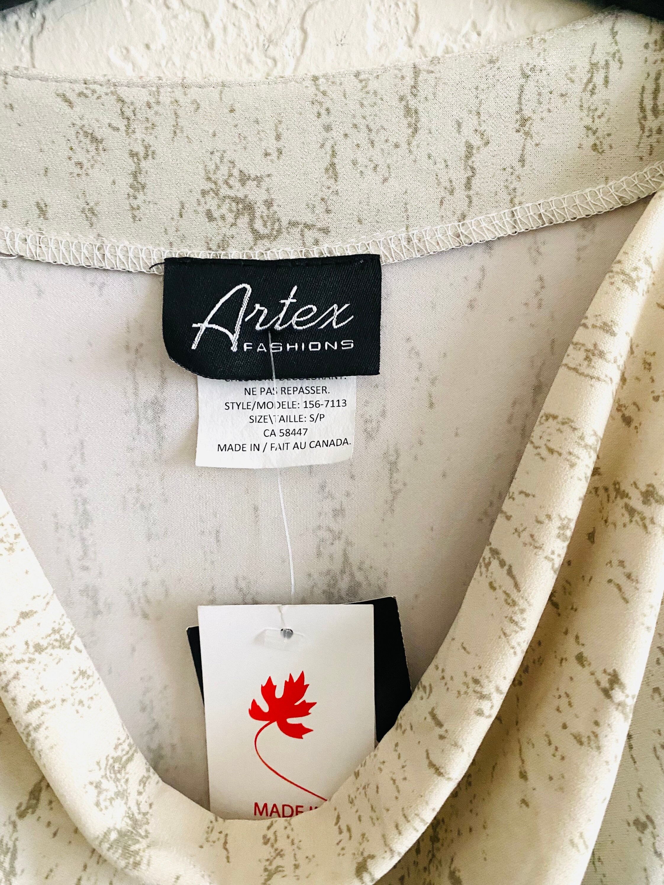 Artex Fashions Y2K Blue & Cream Y2K Cowl Neck Fitted Asymmetrical Tunic ...