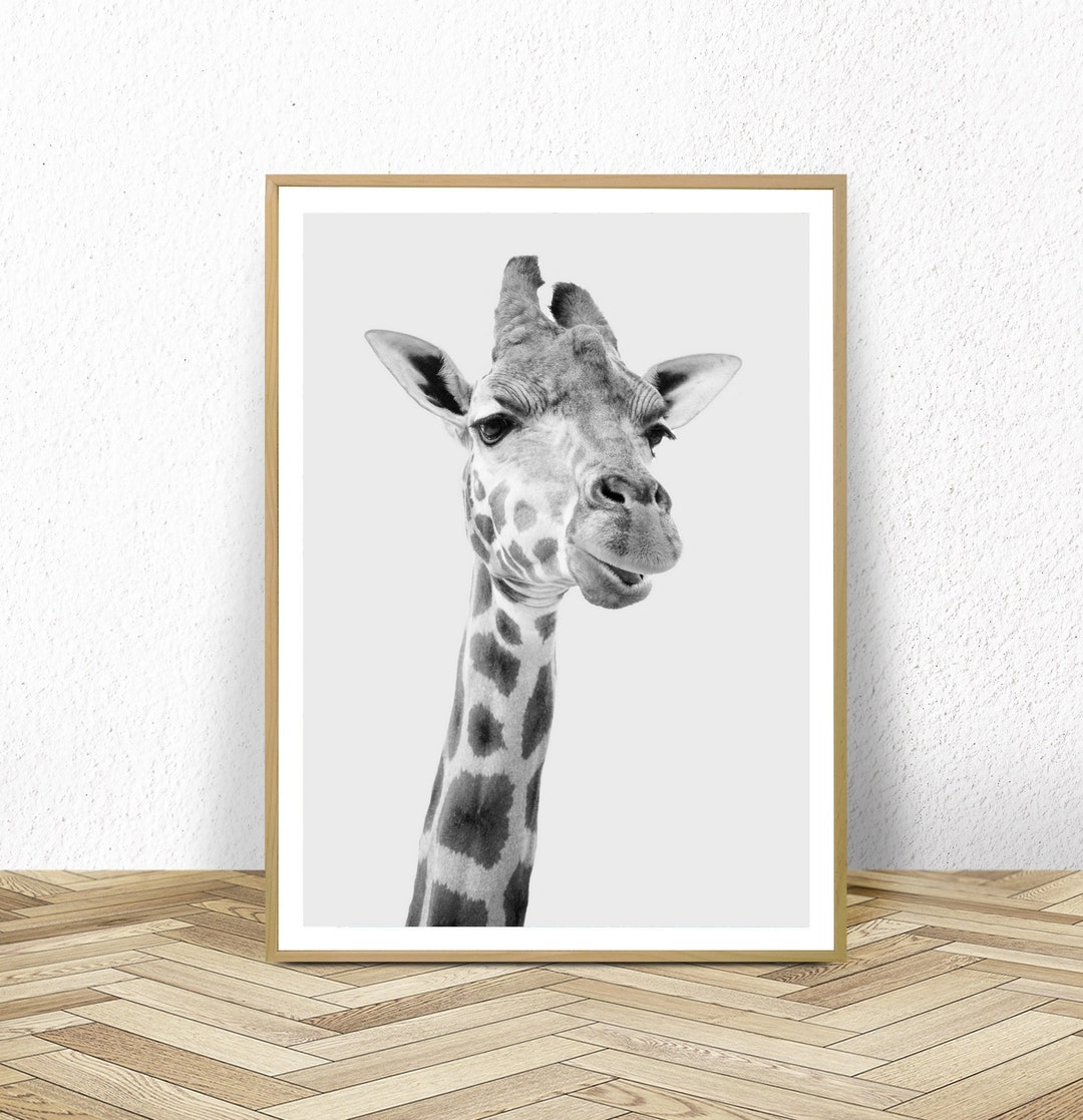 Giraffe Wall Art, Digital Download, Safari Animal Print, Nursery Decor ...