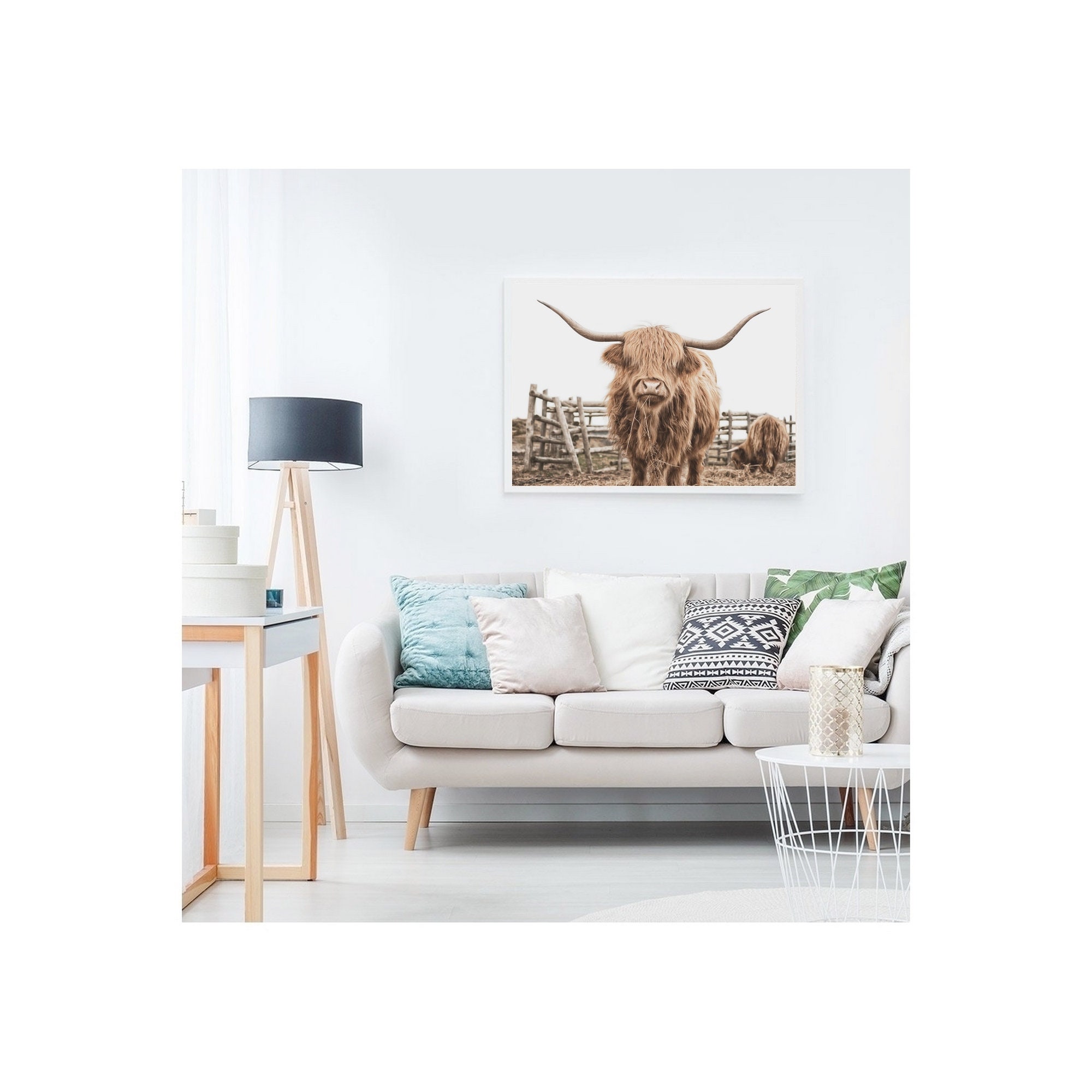 Highland Cow Print Digital Download Highland Cow Wall Art | Etsy