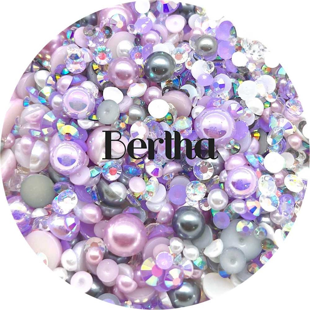 Bertha - Flat Back Pearl & Rhinestone Mix - Etsy