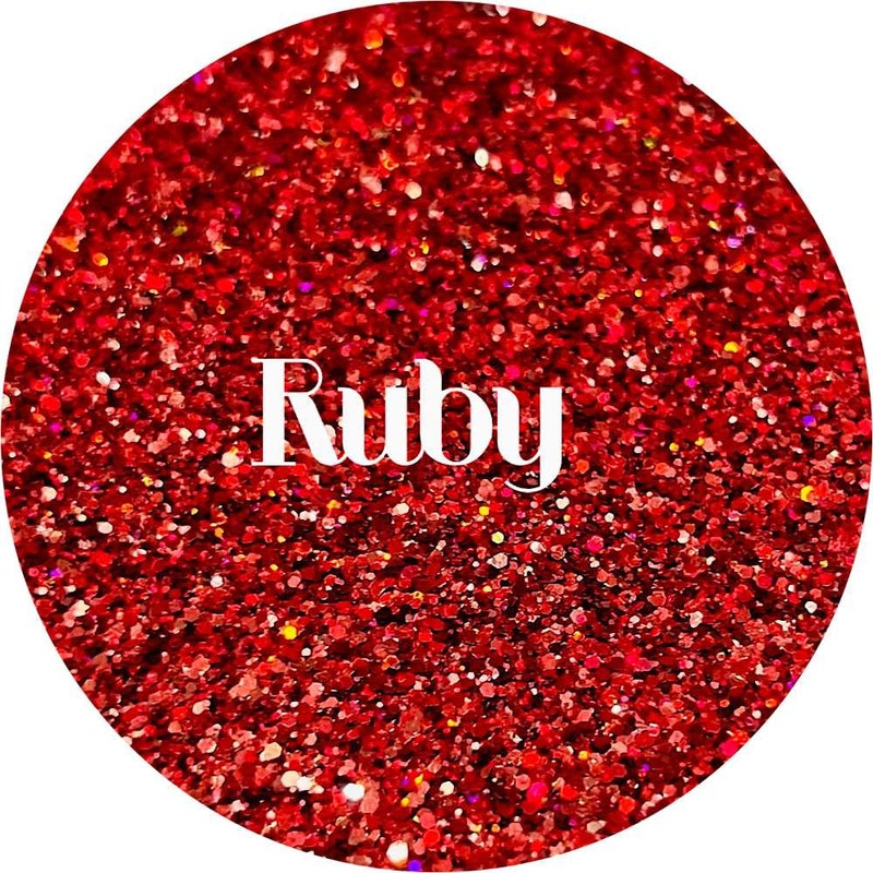Ruby Red Glitter - Etsy