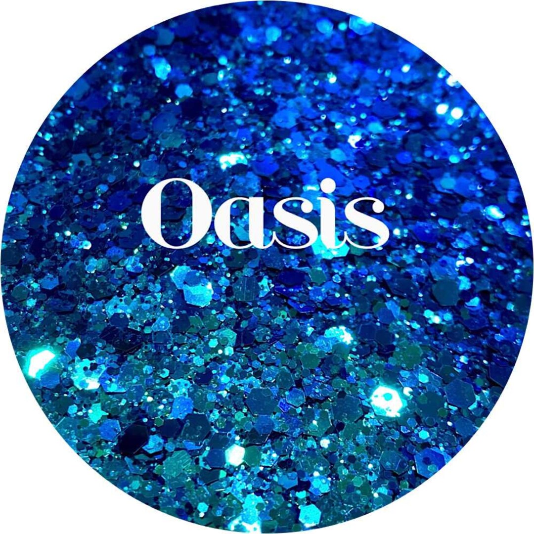 Oasis - Blue to Teal Color Shift Chunky Mix Polyester Glitter - Etsy