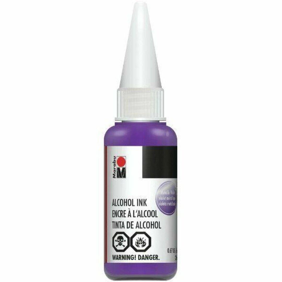 Metallic Violet Alcohol Ink - Marabu Alcohol Ink - Etsy