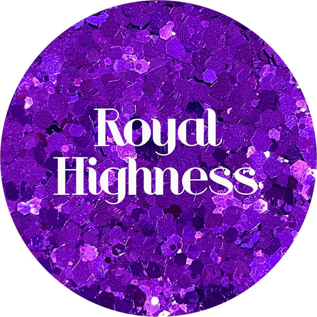 Royal Highness - Dark Purple Metallic Chunky Mix Polyester Glitter - Etsy
