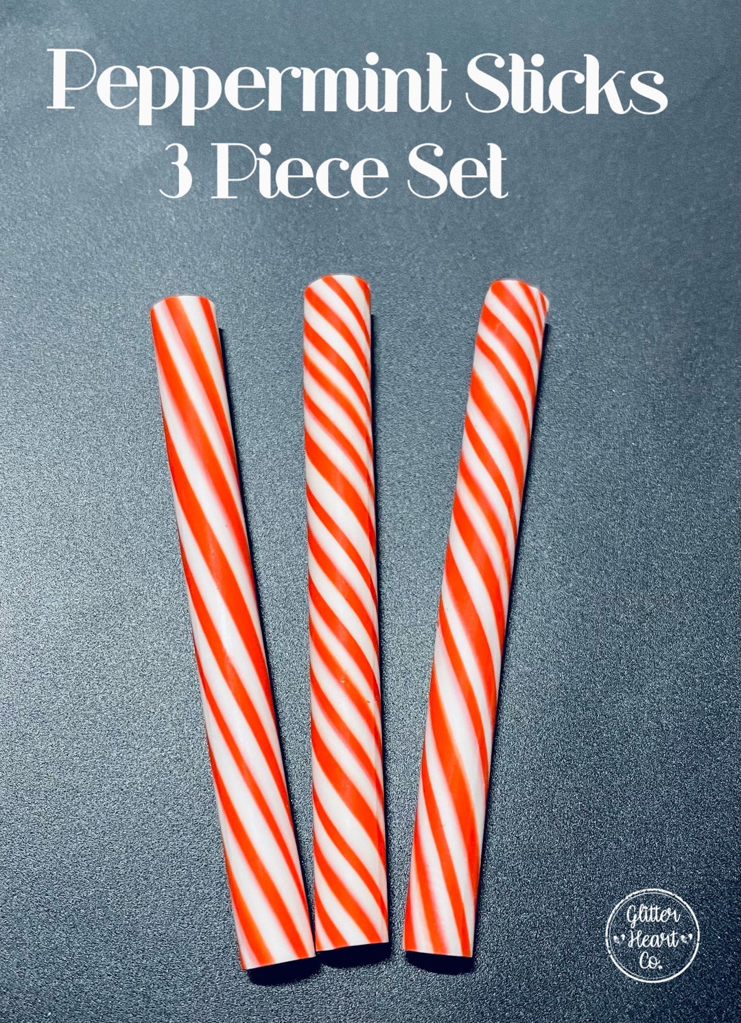 Peppermint Stick Toppers - Fake Peppermints - Etsy