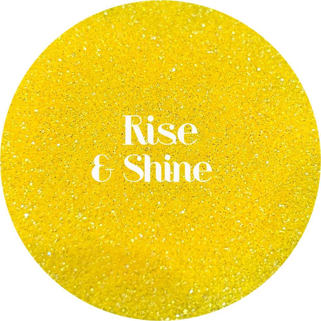 Rise & Shine - Yellow Fine Polyester Glitter - Etsy