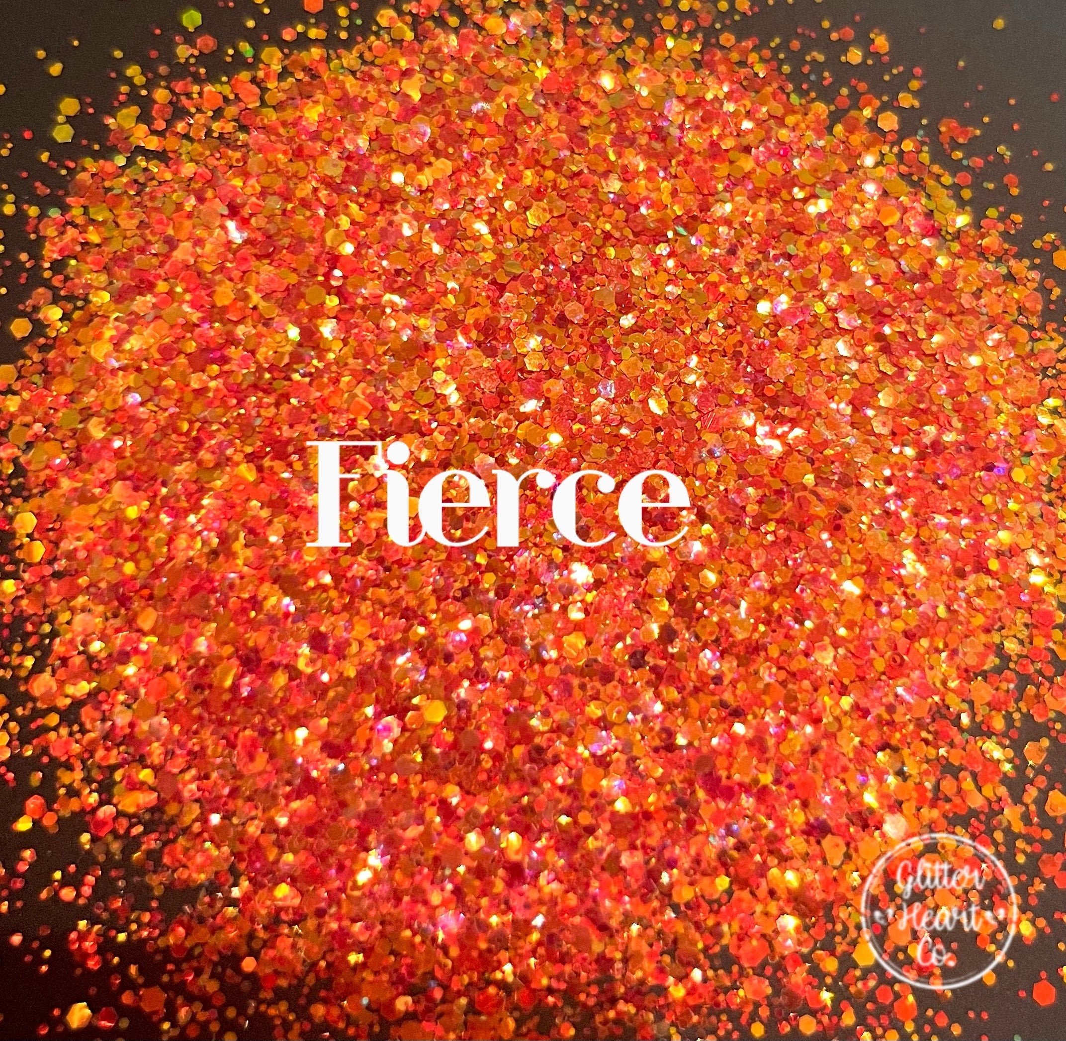 Fierce Red Iridescent Small Chunky Mix Polyester Glitter - Etsy
