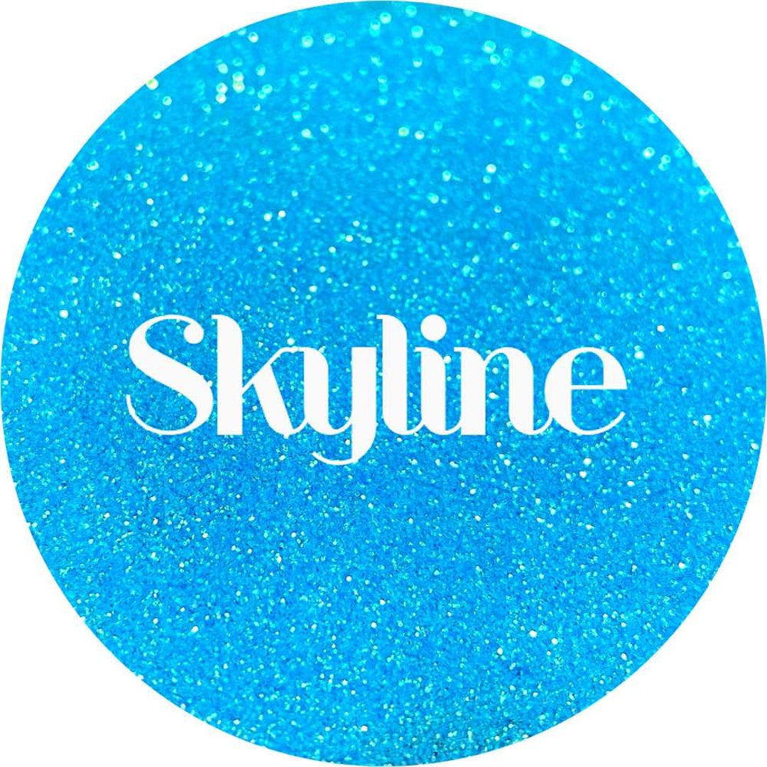 Skyline - Iridescent Light Blue Polyester Glitter - Etsy