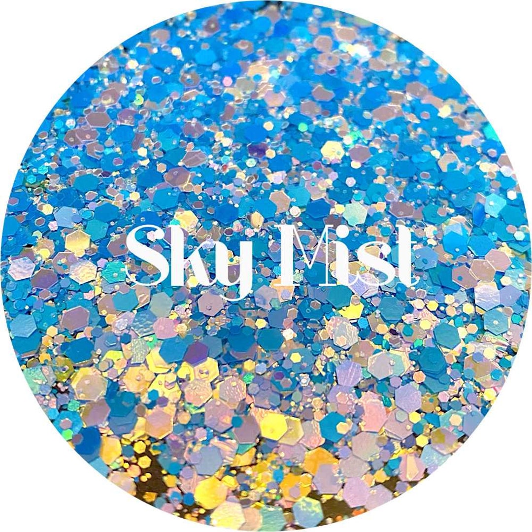 Sky Mist - Blue Color Shift Chunky Mix Polyester Glitter - Etsy