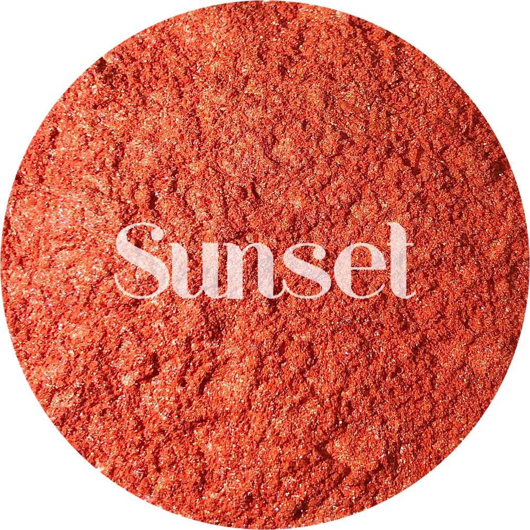 Sunset Mica - Red Orange Mica Powder - Etsy