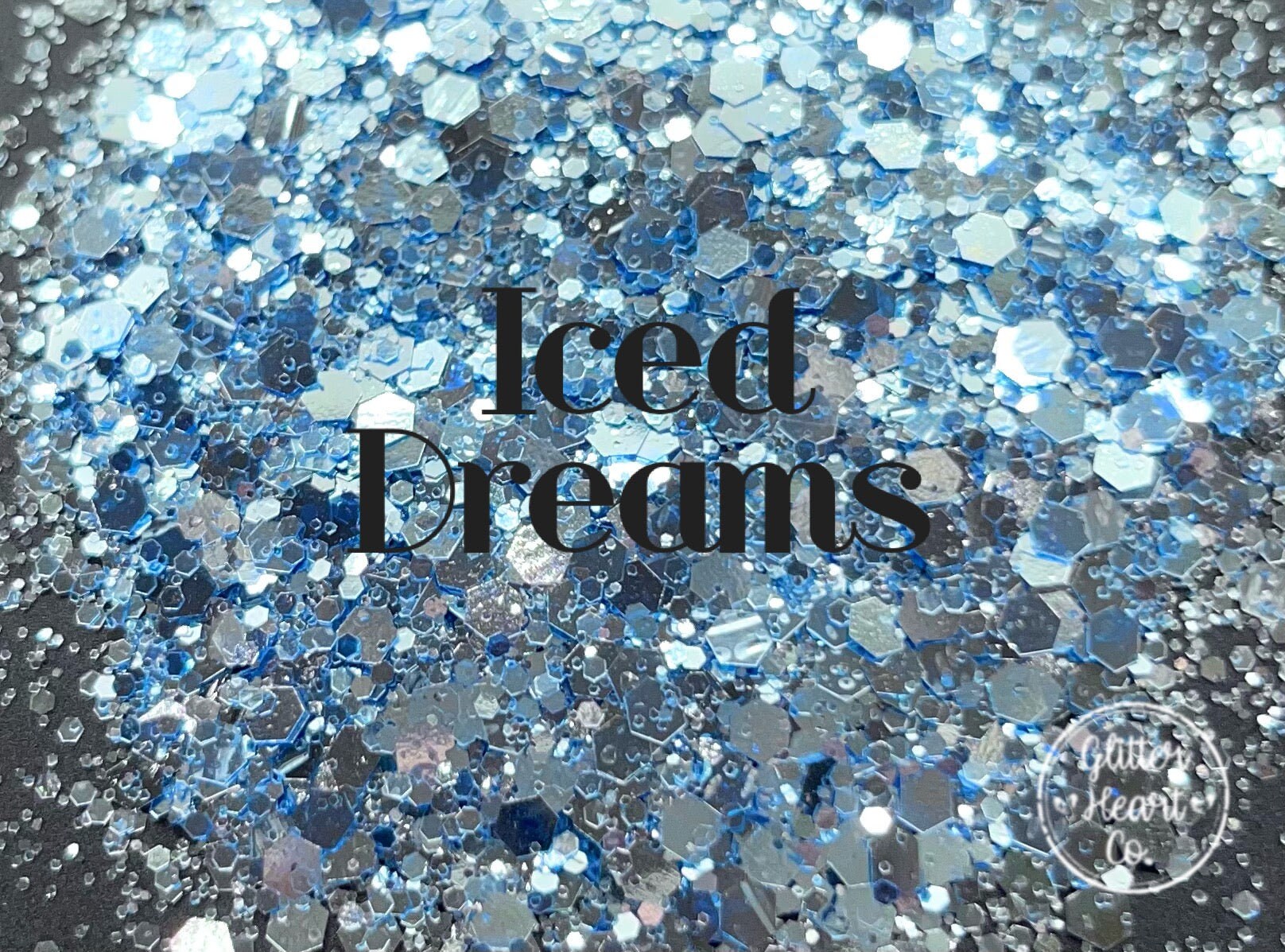 Iced Dreams - Mirrored Light Blue Chunky Mix Polyester Glitter - Etsy