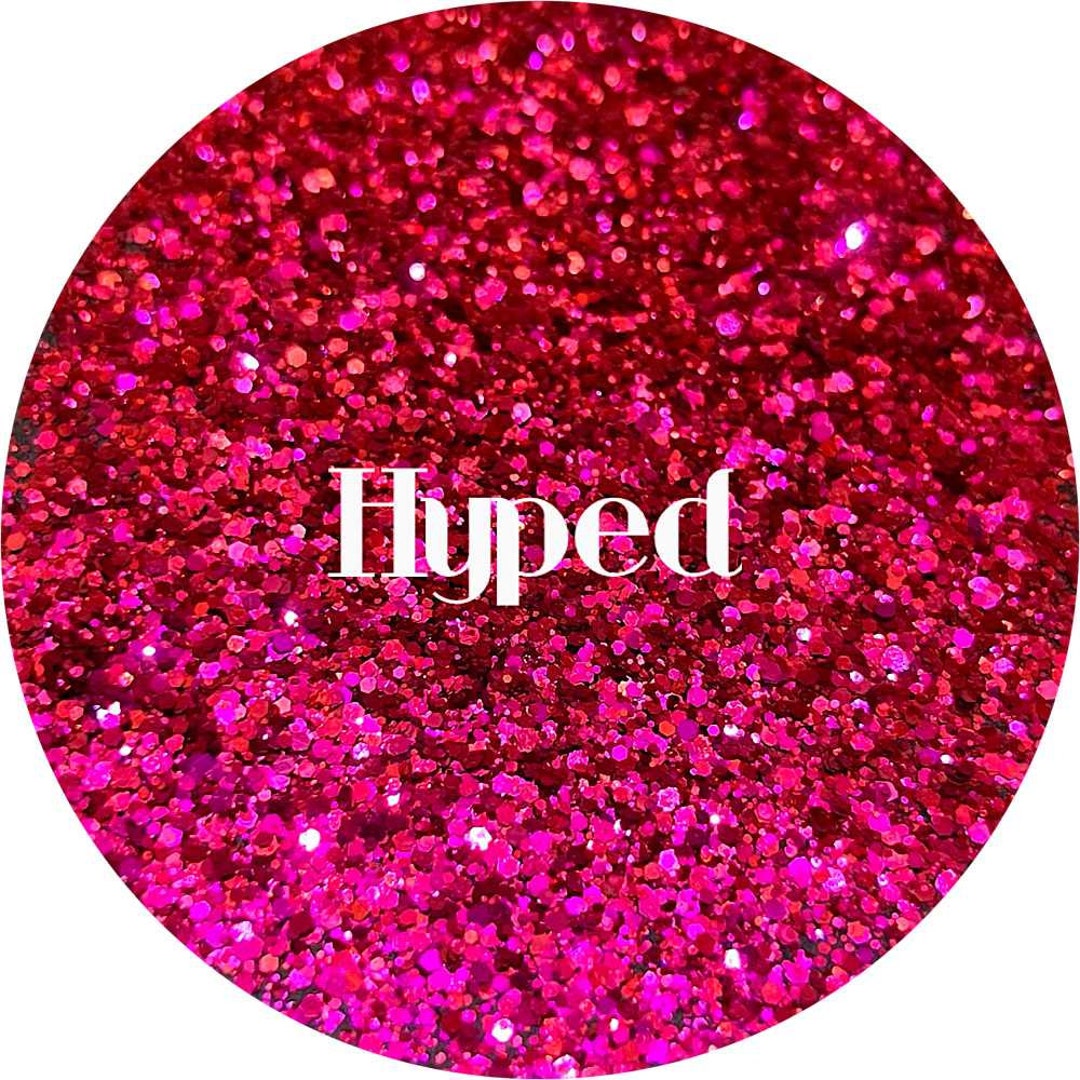 Hyped - Pink to Red Color Shift Polyester Glitter - Etsy