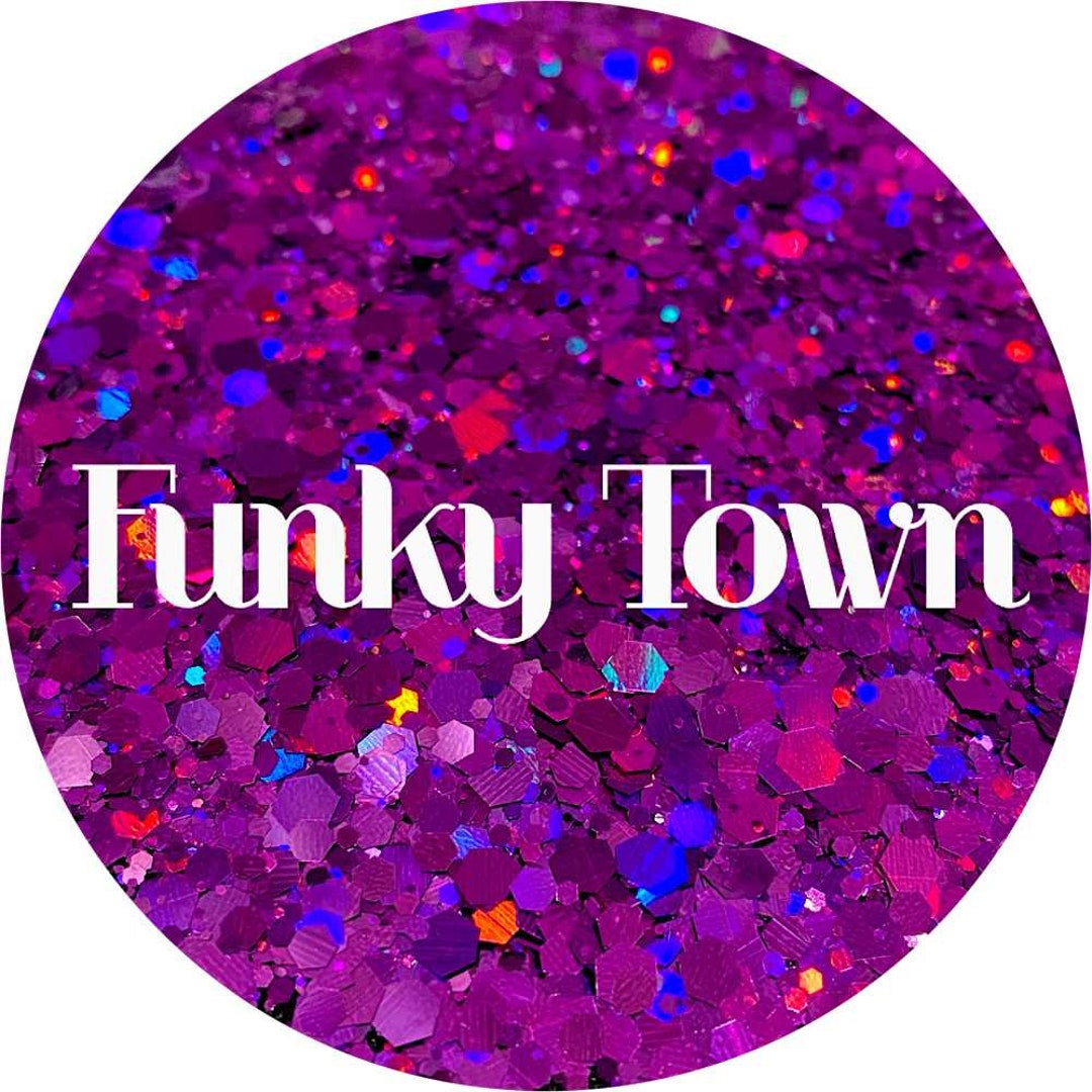 Funky Town - Purple Holographic Chunky Mix polyester Glitter - Etsy