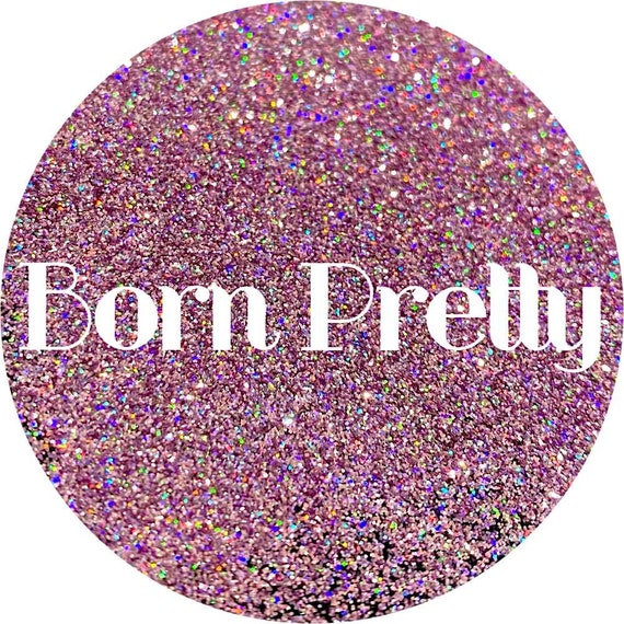 Born Pretty Light Pink Holographic Fine Polyester Glitter | Etsy